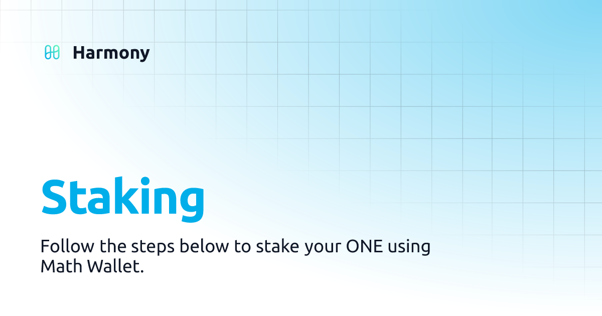 Staking | Harmony